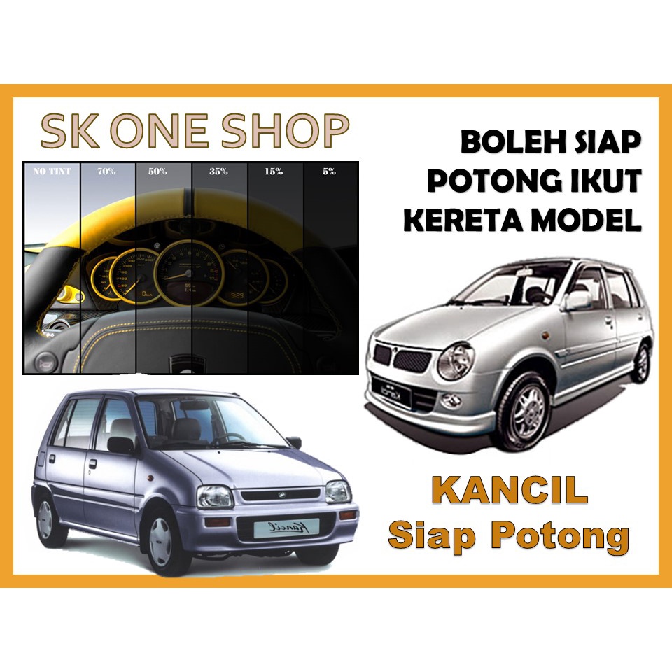 Perodua Kancil 4 Door Tinted 2ply UV (Gelap 50% 65% 80% 95%) Siap ...