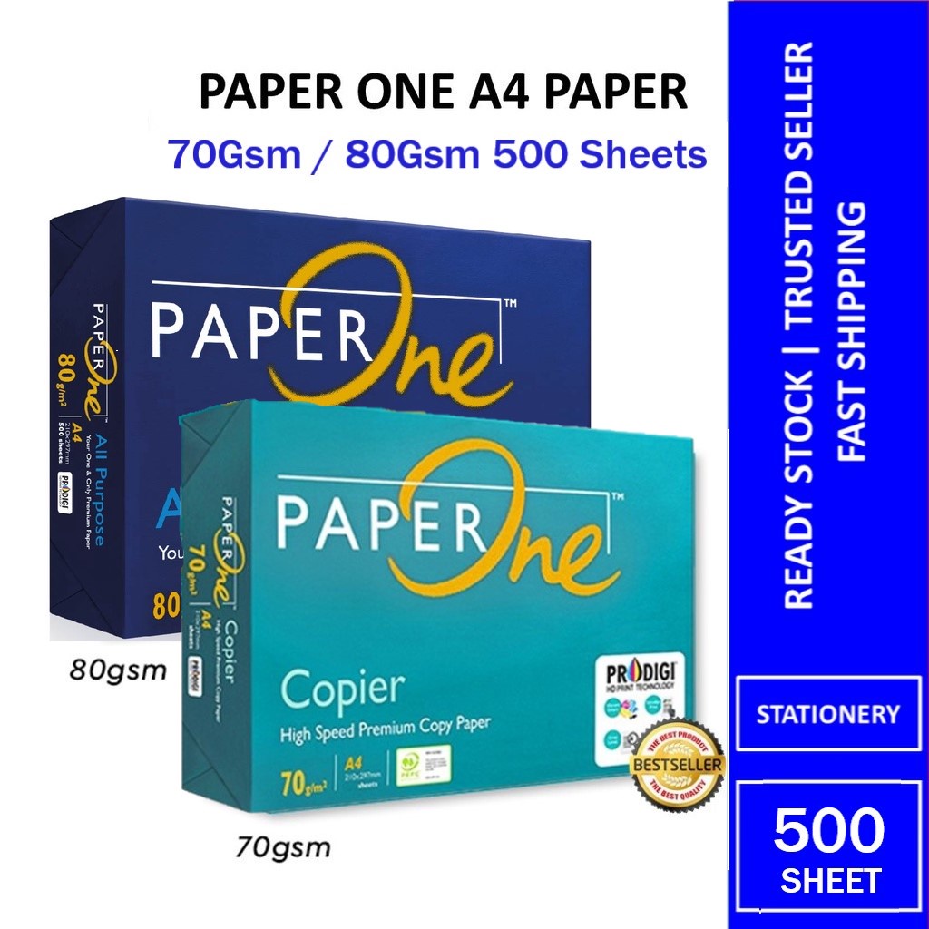 Paper One A4 Paper / Kertas Fotostat / Kertas Putih / Kertas Simili ...