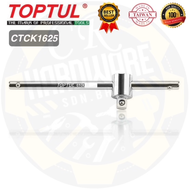 TOPTUL CTCK1625 1/2" X 250MML (SATIN) SLIDING T HANDLE (MADE IN TAIWAN ...