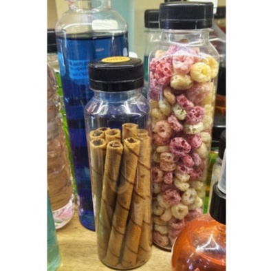 botol biskut raya balang plastik cococrunch biscuit rokok PET Plastic ...