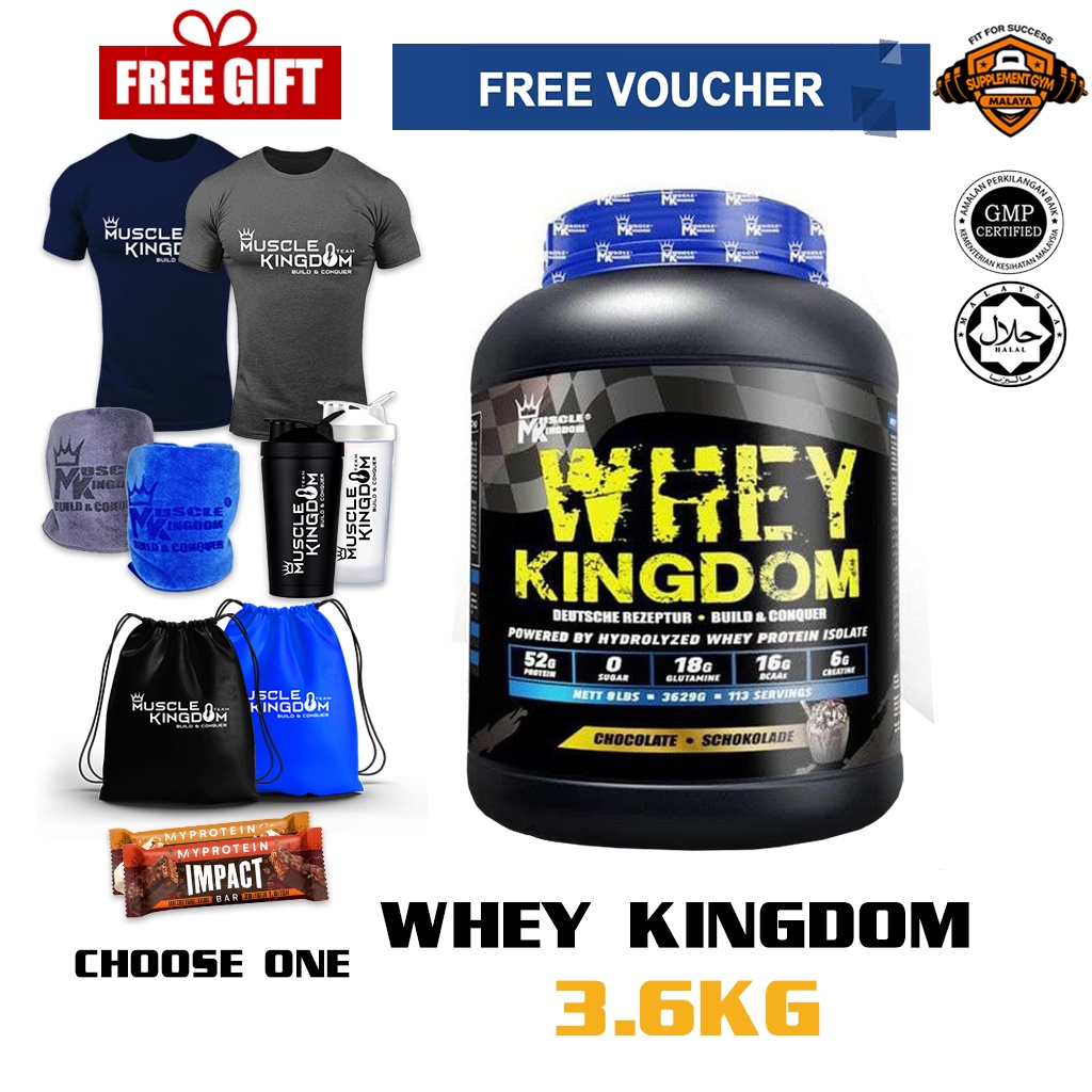 MUSCLE KINGDOM WHEY PROTEIN [ HYDRO WHEY ISOLATED ] 5 LBS/ 2.2KG ...