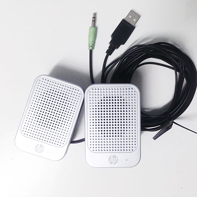 HP Multimedia USB Powered Mini Computer Speakers 630797-001 Speakers ...