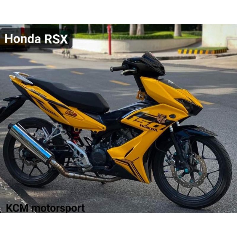 COVERSET RS-X Honda kuning/Body set Rs-x/Siap tampal sticker/HLd brand ...