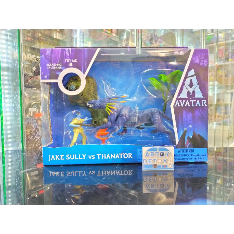 McFarlane Toys Avatar World of Pandora 2.5"Inch Jake Sully vs Thanator ...
