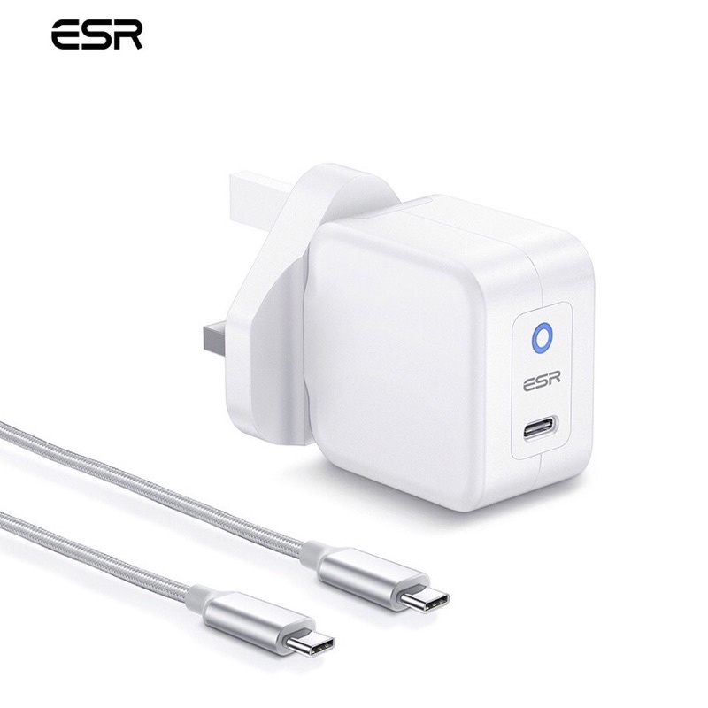 ESR 20W mini PD Charger with USB-C Cable | Shopee Malaysia