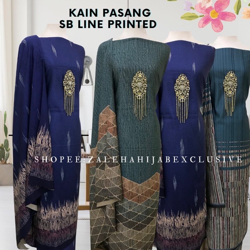 KAIN PASANG RAYA SB LINE CORAK BARU BY ZALEHA TEXTILES | KAIN PASANG ...