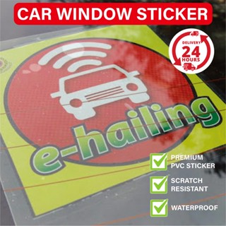 E-hailing Car Sticker, E-hailing Sticker, Windscreen E-hailing Sticker ...