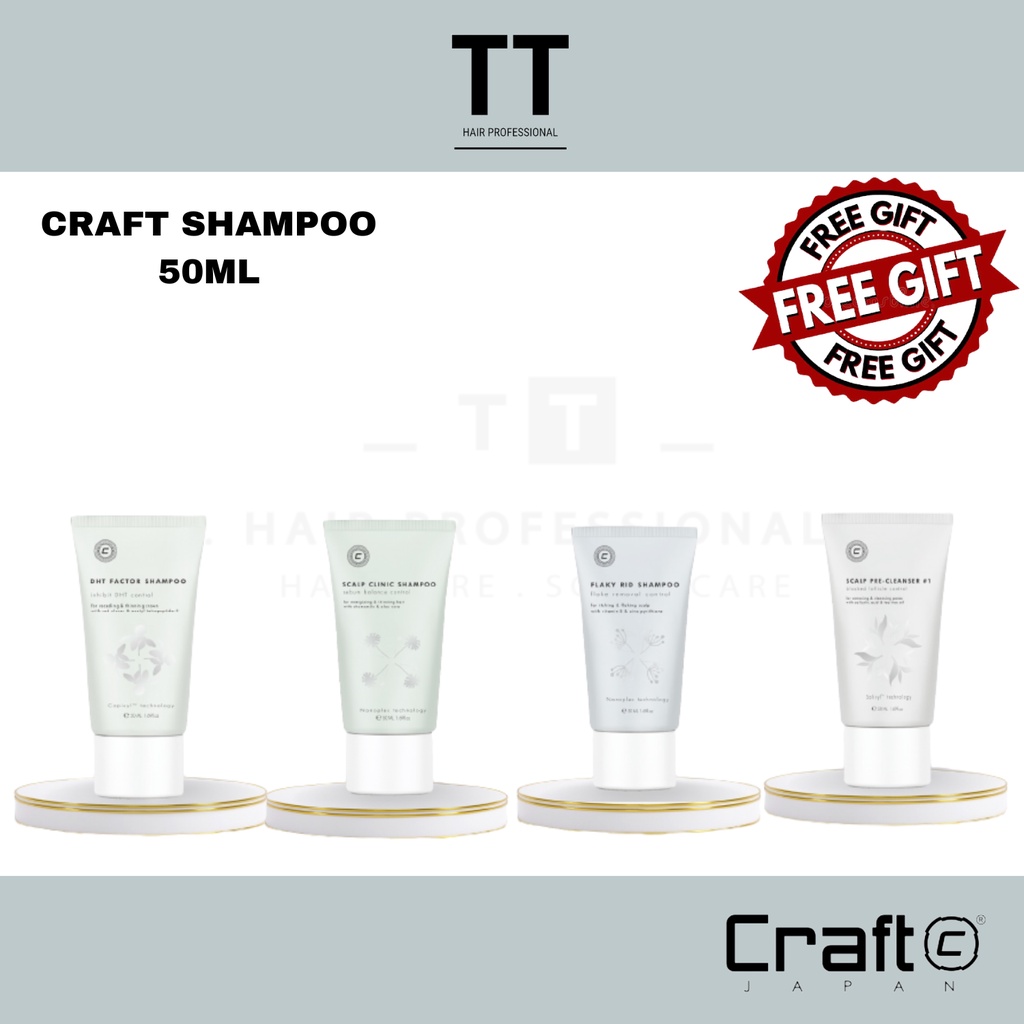 Craft Shampoo 50ml | Flaky Rid | Scalp Clinic | Pre-Cleanser | Dht ...