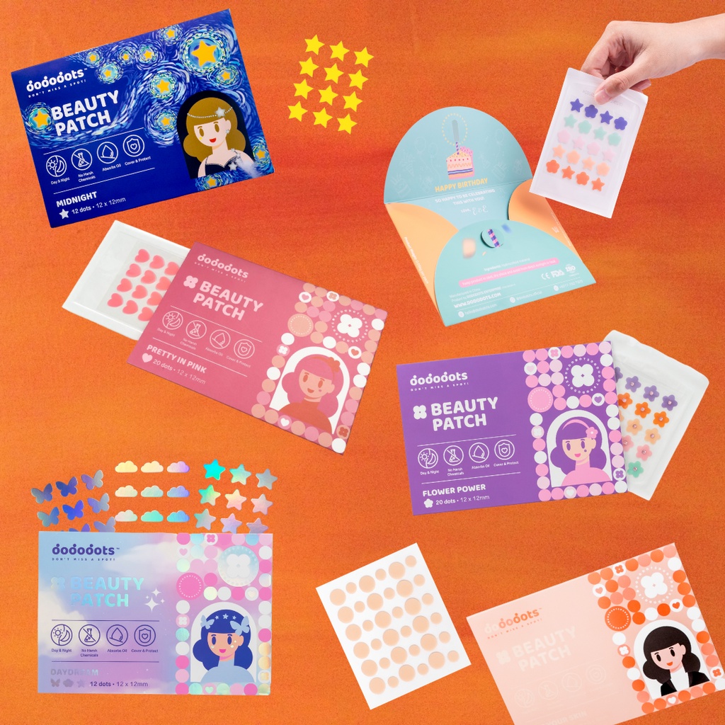 Dododots Beauty Patch | Full Experience Bundle | Star Hearts Flowers ...