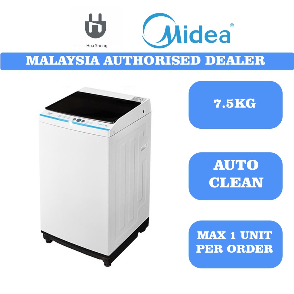 Midea Fully Auto Washing Machine (7.5kg) MA100W75/WK/E | Shopee Malaysia