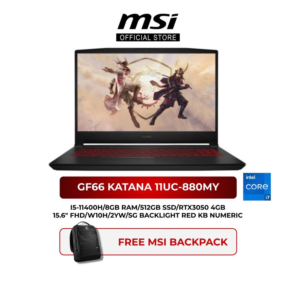 Spesifikasi dan harga Msi Katana Gf66 di Malaysia - TechNave BM