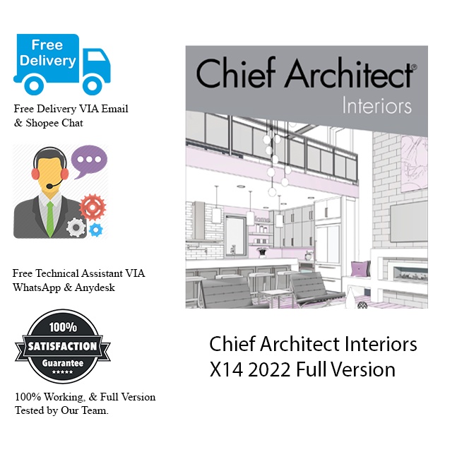 Chief Architect Interiors X14 2022 Full Version | Shopee Malaysia
