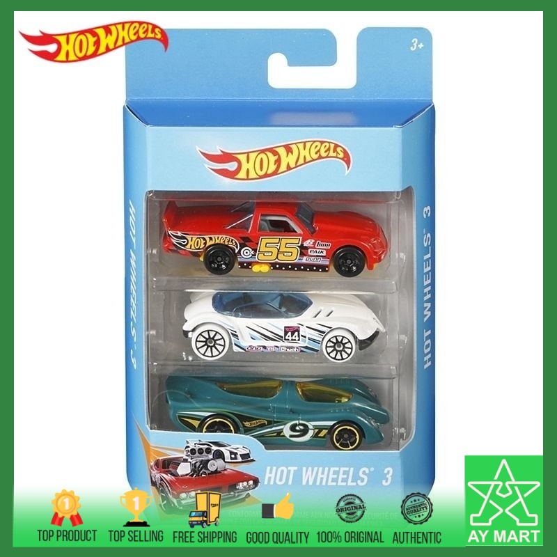 Hot Wheels 3 Car Pack 100+ design (Random) for Kids Vehicles Toy Cars ...