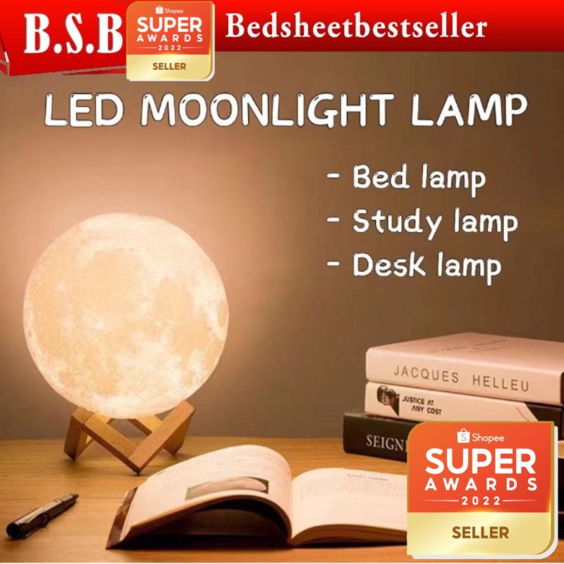 B.S.B LED Moon Light Lamp Lunar Light Lamp Study Lamp Bedroom Led Bed ...