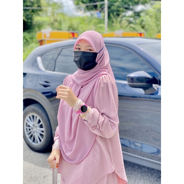 SET ALISA | set baju dan skirt | set ironless | set muslimah | Shopee Malaysia