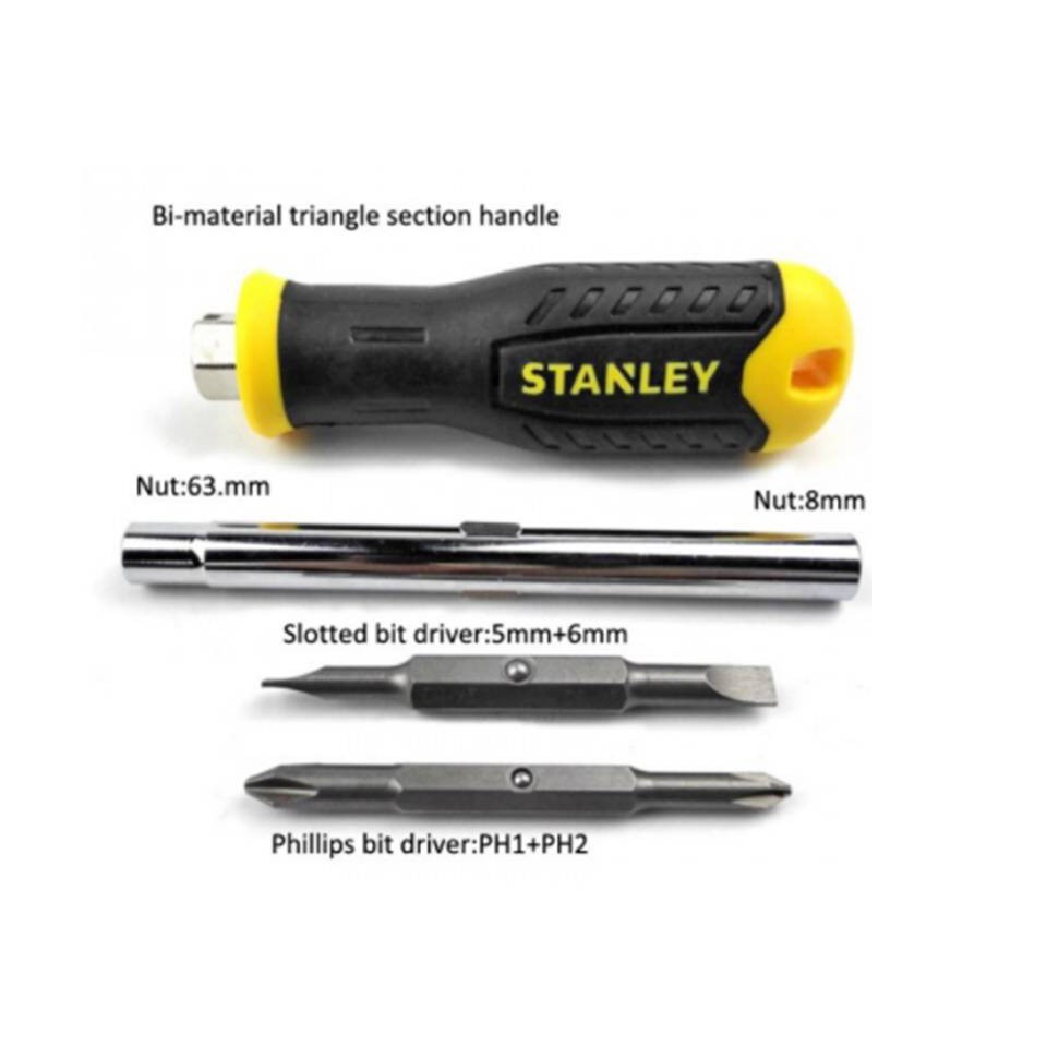 [100% Original] STANLEY 6 IN 1 SCREW DRIVER STHT68012-8/SCREW DRIVER ...