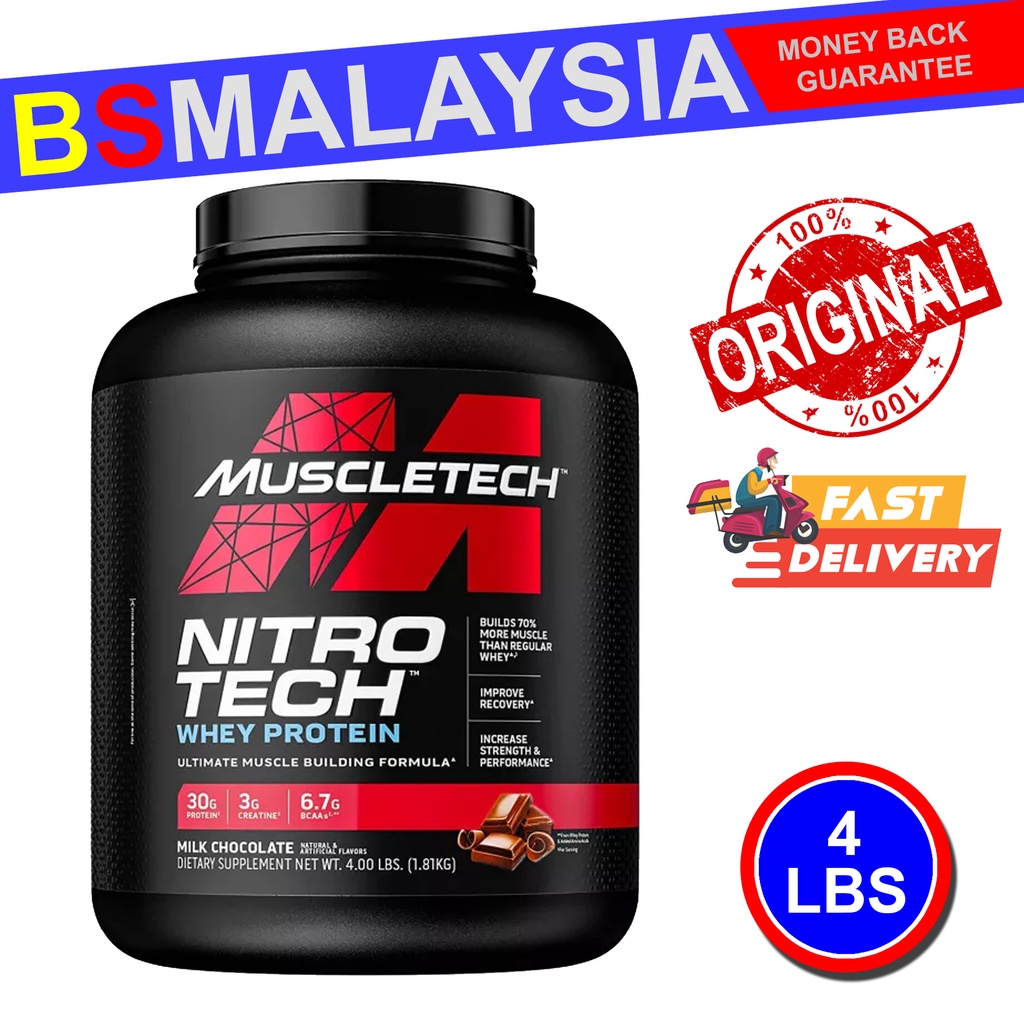 MuscleTech Nitro Tech Ripped 4lbs Nitrotech Weight Loss Pembakar Lemak ...