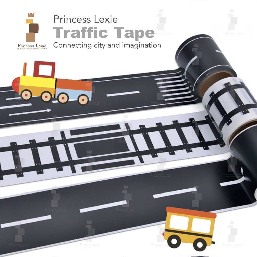 Princess Lexie Traffic Tape | Road Tape for toy Car| Railways Highway ...