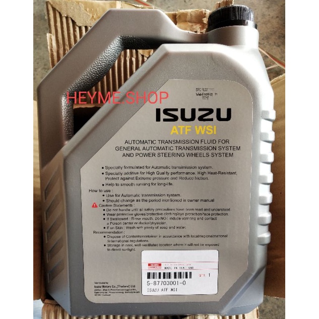 ISUZU GENUINE ATF WSI FOR ISUZU D MAX RT50 1.9(BLUE POWER)4L 58770 ...