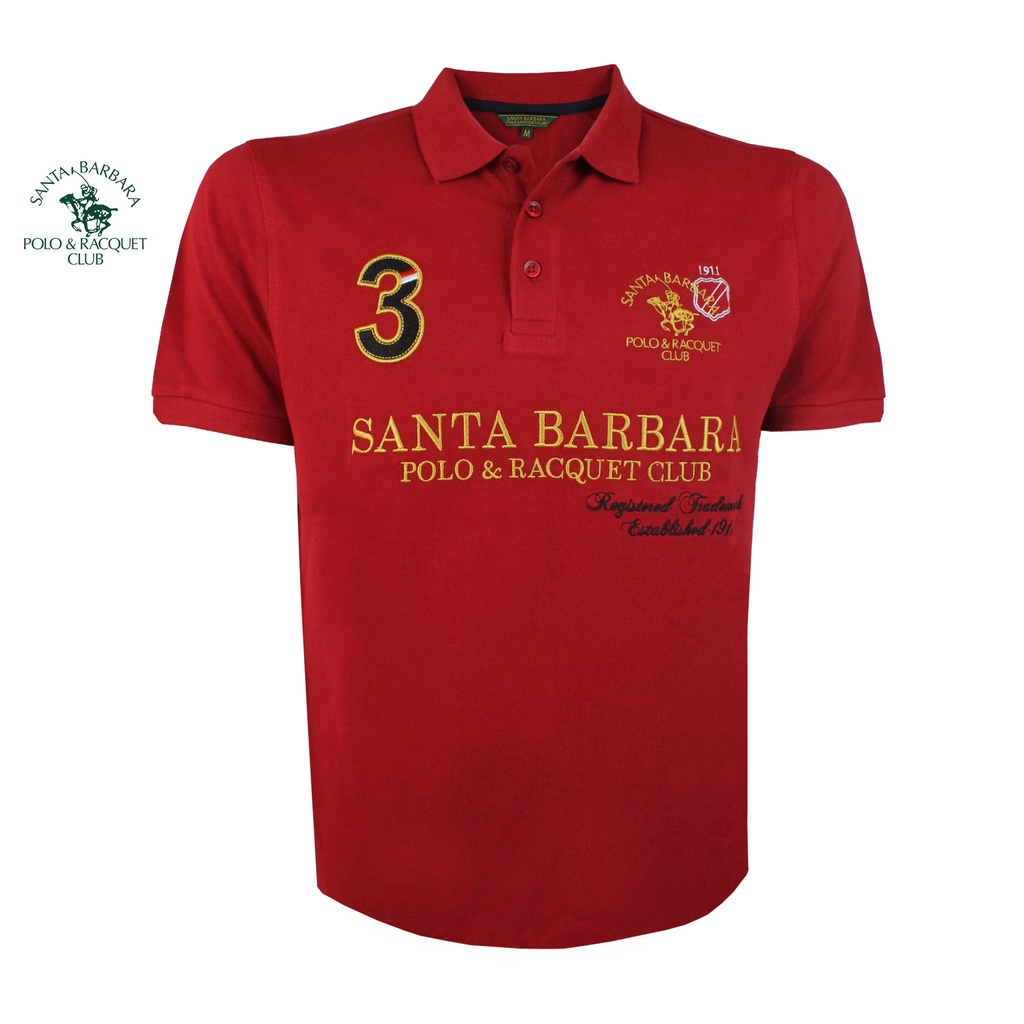 Santa Barbara Polo & Racquet Club Men's Polo Tee 09810-2302 | Shopee ...