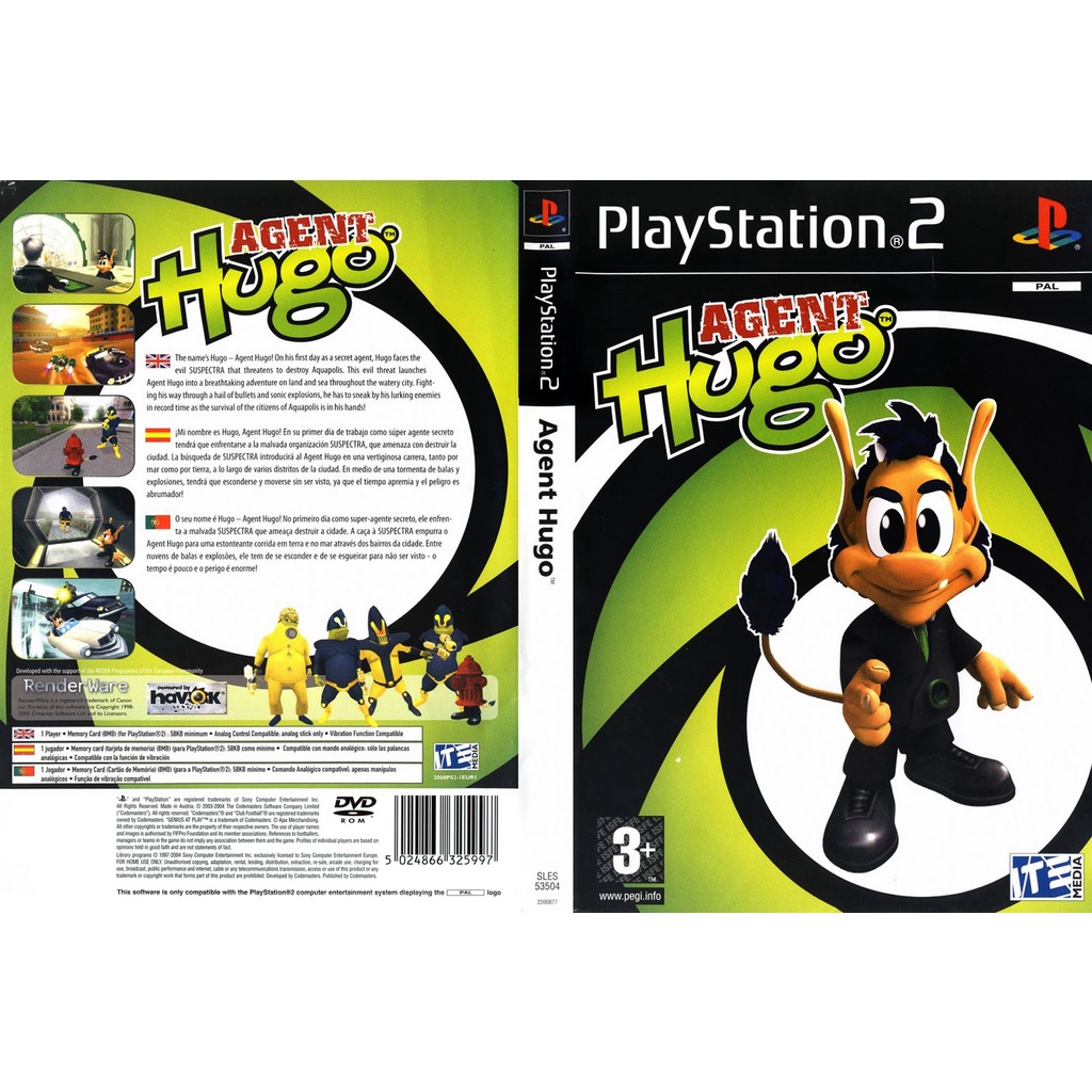 Ps2 Agent Hugo ***** | Shopee Malaysia