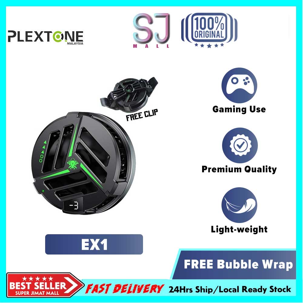 PLEXTONE EX1 Heat Sink Ice Cooling Radiator Cooling Fan Mobile Phone Cooler Universal PUBG MLBB ...