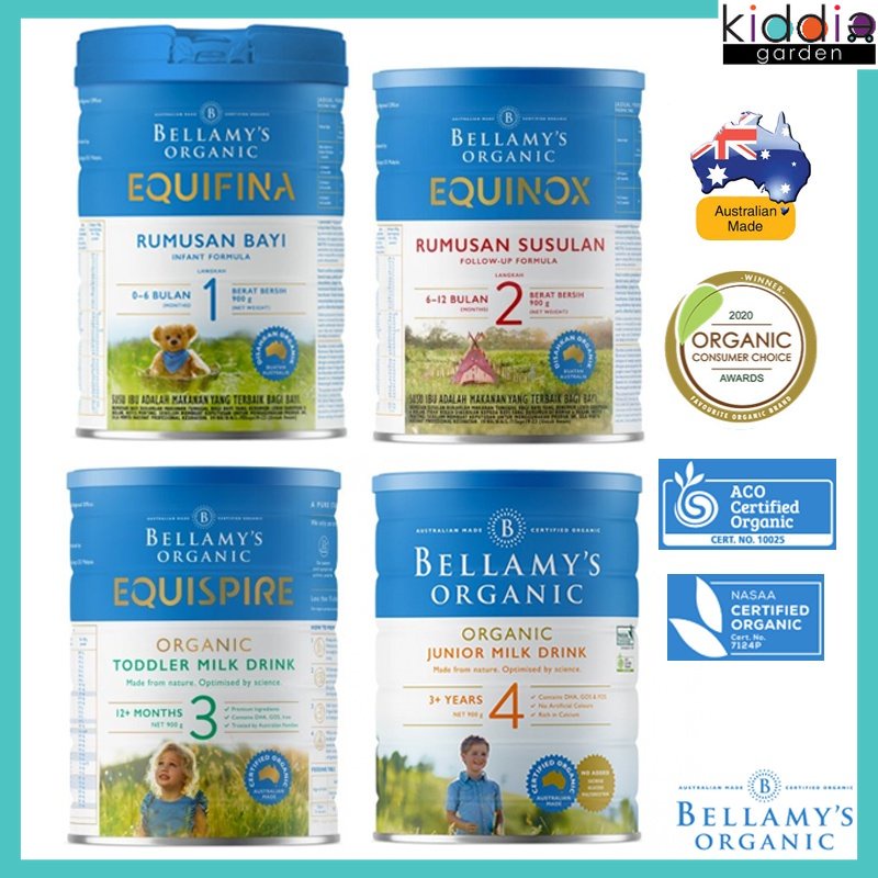 Stage Infant Formula For To 6-Month-Old Newborns Bellamy's Organic ...