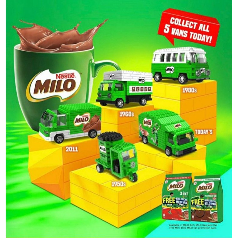 Milo Bricks Van Complete Full Collection (Limited Edition) | Shopee ...