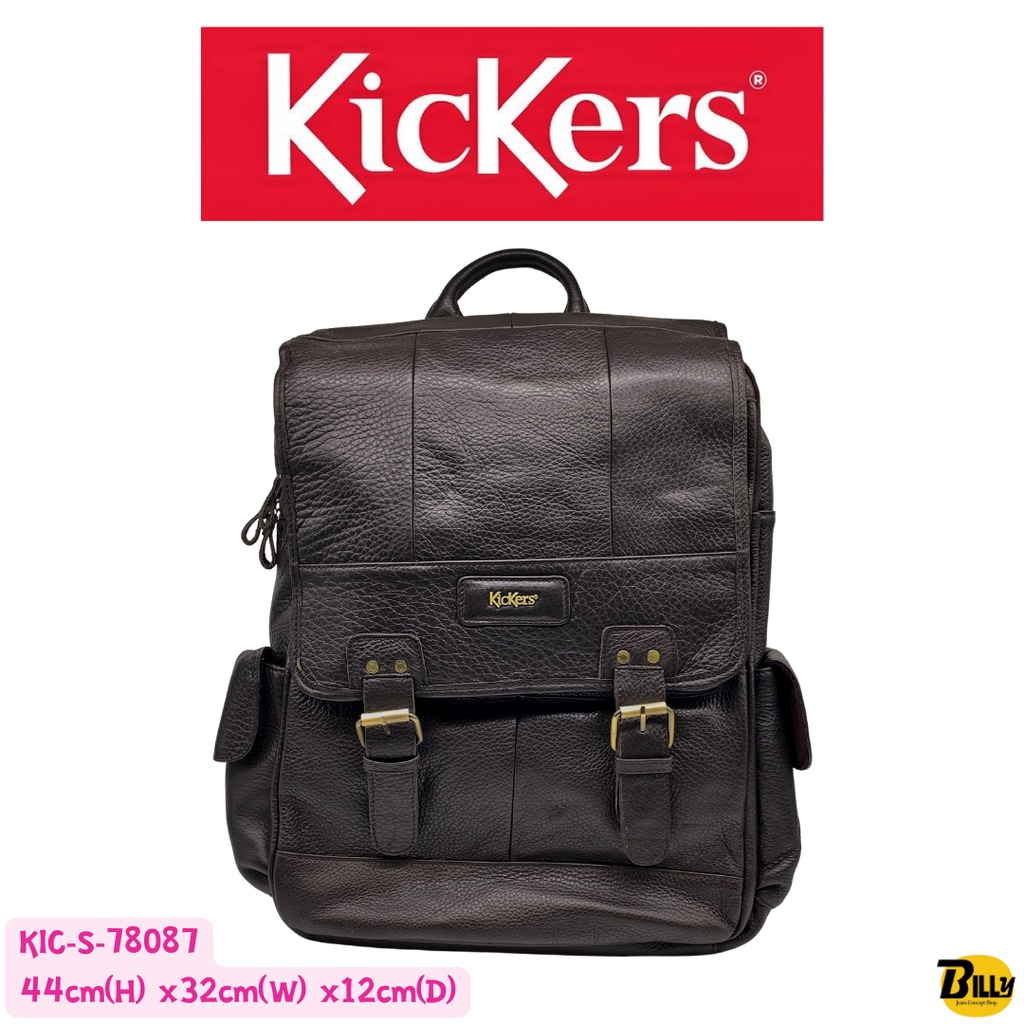 KICKERS Brand Leather Backpack Bag ( KIC-S-78087 ) | Shopee Malaysia