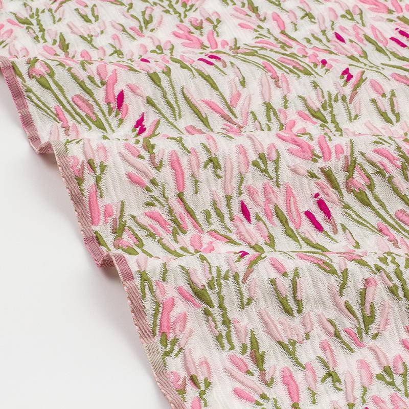 Premium soft jacquard brocade fabric with floral patterns / Kain Brokad ...