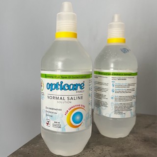OPTICARE Sterile Normal Saline Solution For Contact Lens (120ml / 500ml ...