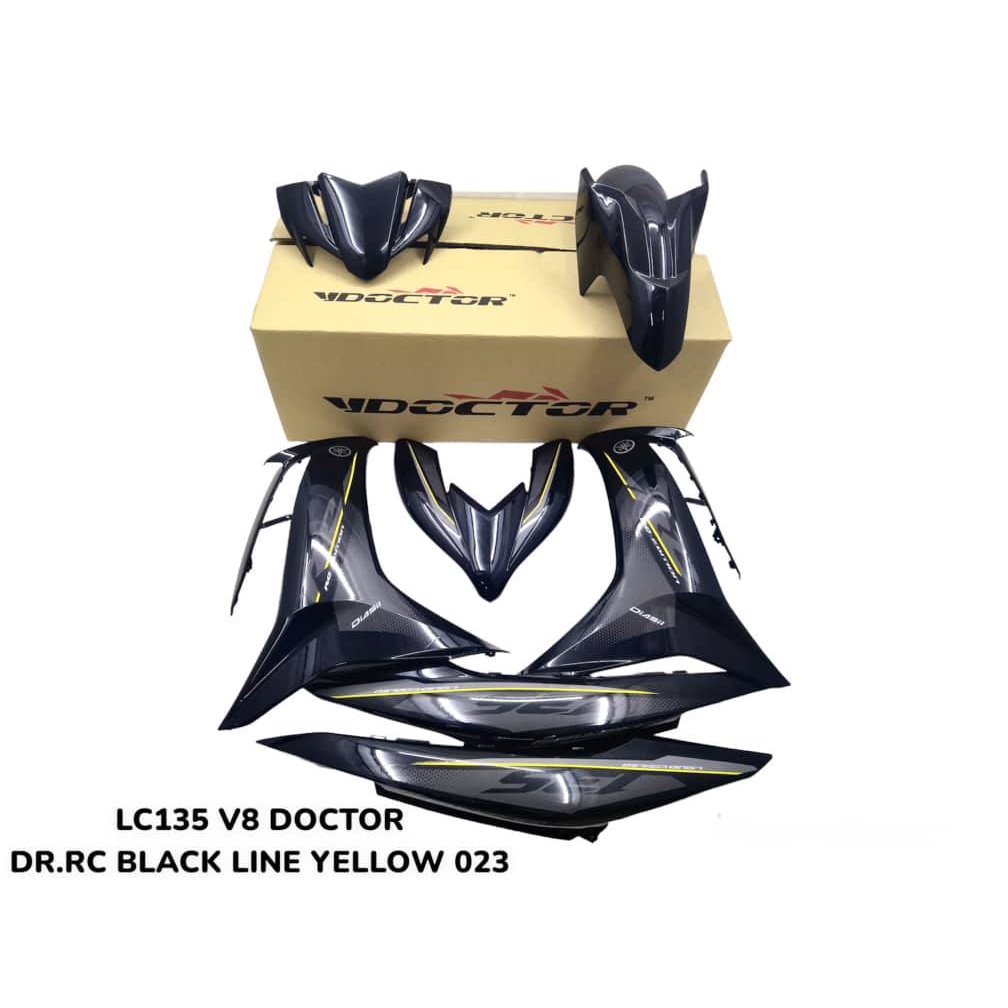 COVERSET BODYSET LC135 LC V8 DR SP BLACK LINE YELLOW FUEL INJECTION FI ...