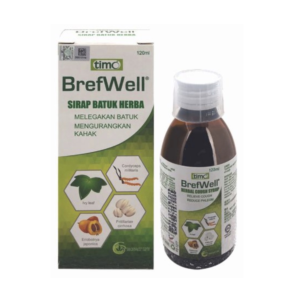 Timo Brefwell Herbal Cough Syrup 120ml (EXP 19/8/2025) | Shopee Malaysia