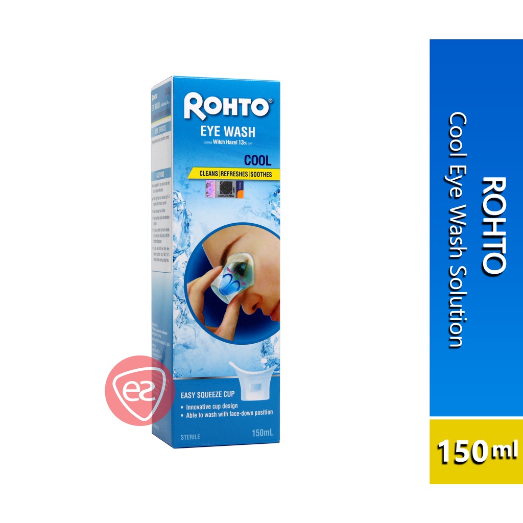 ROHTO COOL EYE WASH 150ML WITH DISTILLED WITCH HAZEL 13% | Shopee Malaysia