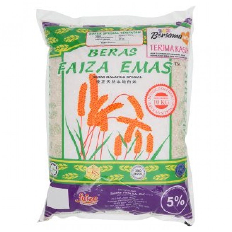 Beras Faiza Emas 10kg | Shopee Malaysia