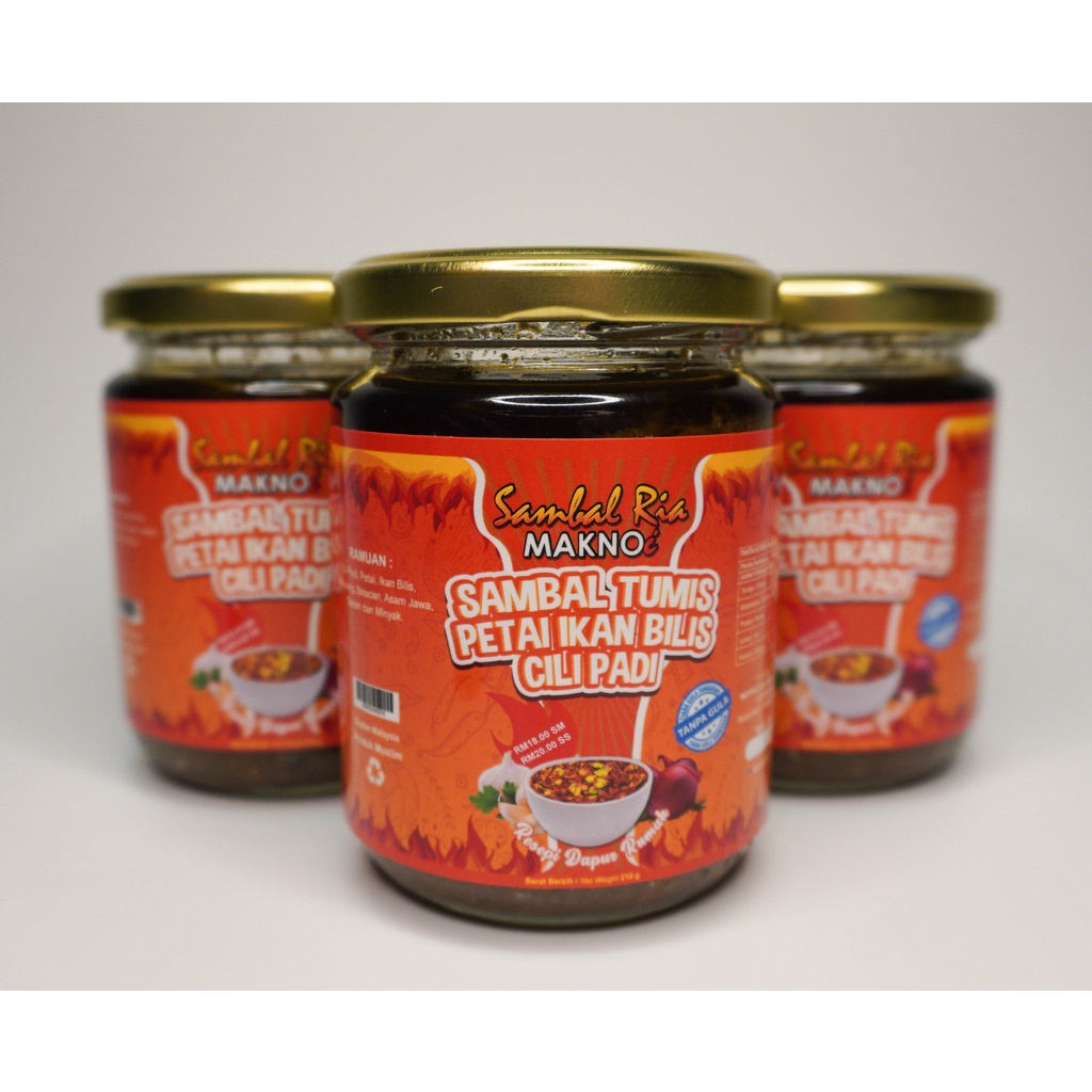 Sambal Tumis Petai Ikan Bilis Cili Padi by Sambal Ria Mak Noi | Shopee ...