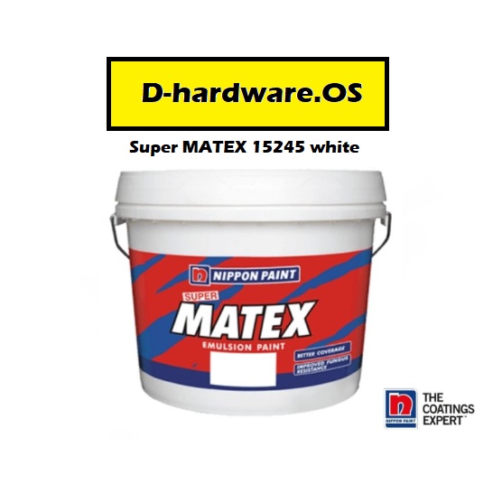 7L Nippon Super MATEX 15245 White / 7L Cat Putih (Wall, Ceiling ...