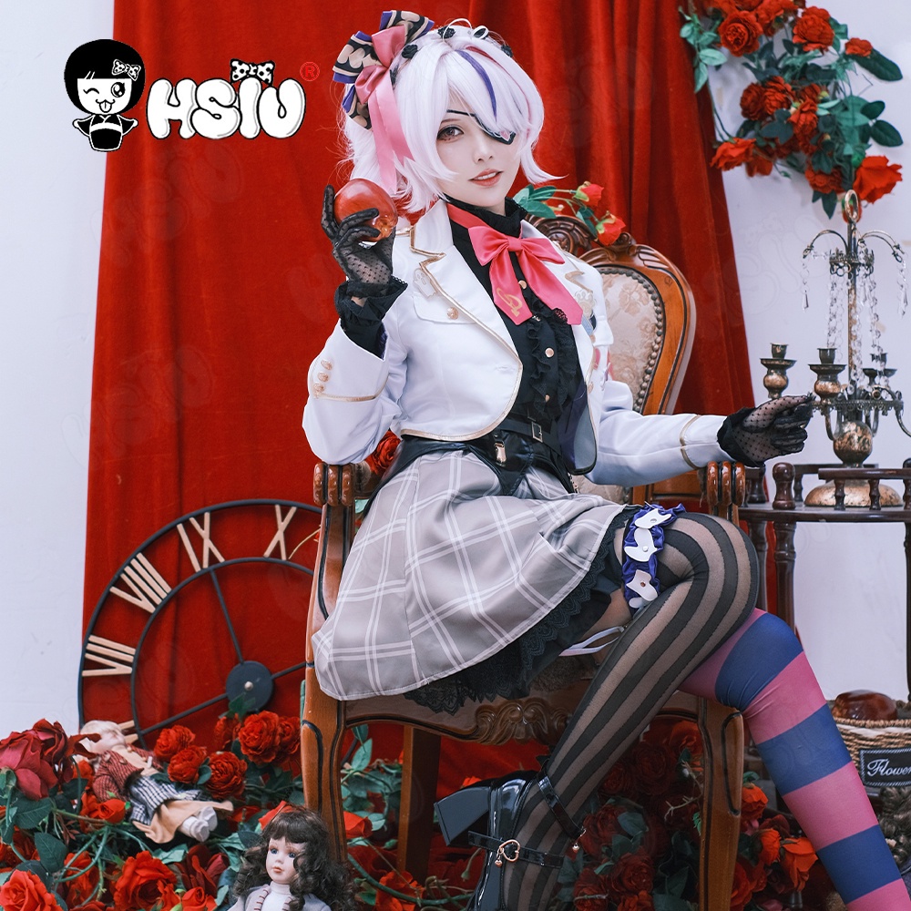 Maria Marionette Cosplay Costumes Anime Vtuber NIJISANJI HSIU Uniform ...