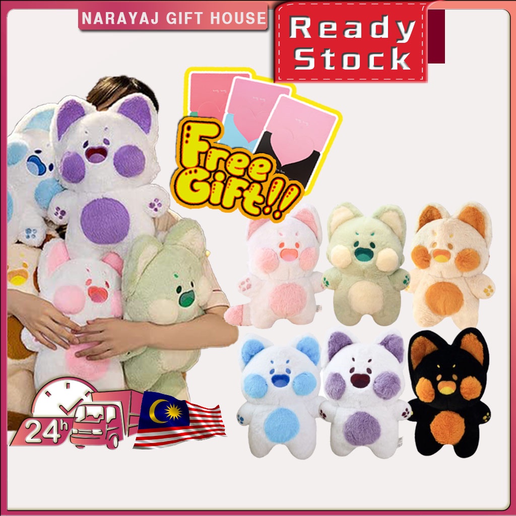Doodle Cat Plushie Kucing Stuffed Toy Doll New Style Cute Doll Fluffy ...