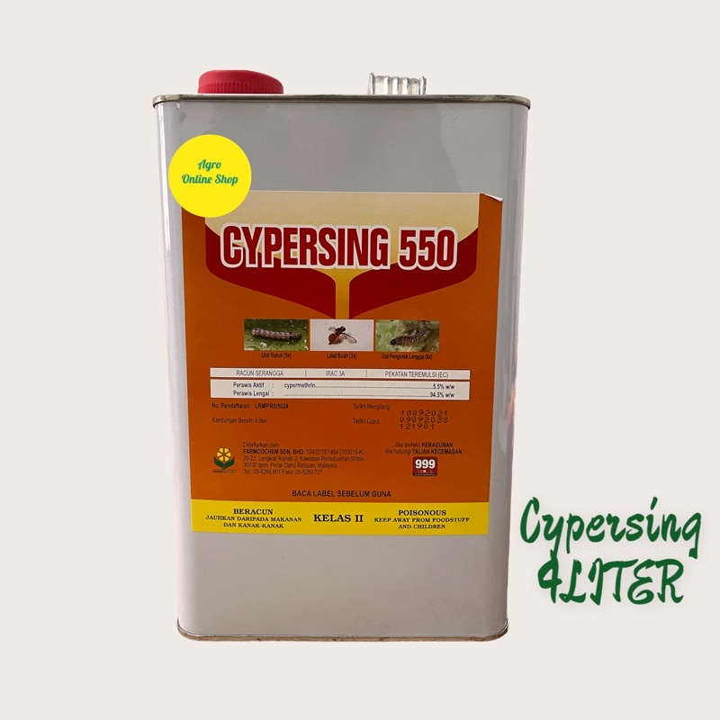 4L Cypersing 550 Cypermethrin 5.5% Racun Serangga Insecticide | Shopee Malaysia