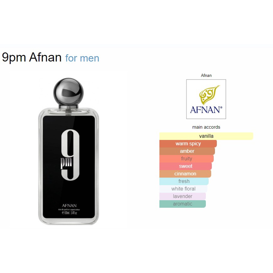 9ML Decant Afnan 9 PM EDP (Travel Spray) | Shopee Malaysia