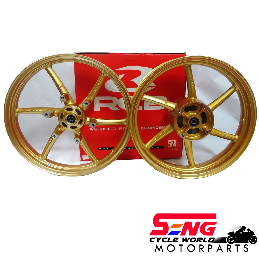 RS150 SPORT RIM SET SP522 (185/ 250X17) GOLD RCB 100% ORIGINAL | Shopee ...
