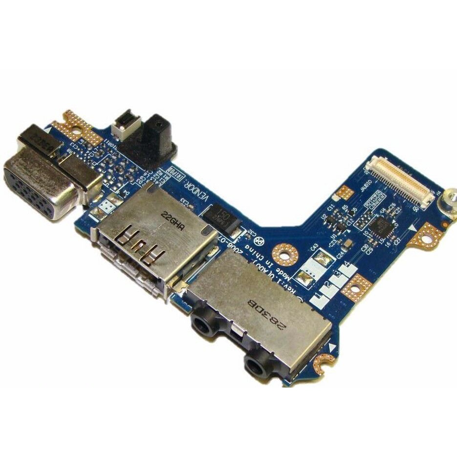 Original Dell Latitude E4200 AUX AUDIO Jack VGA eSATA Port Socket Board ...
