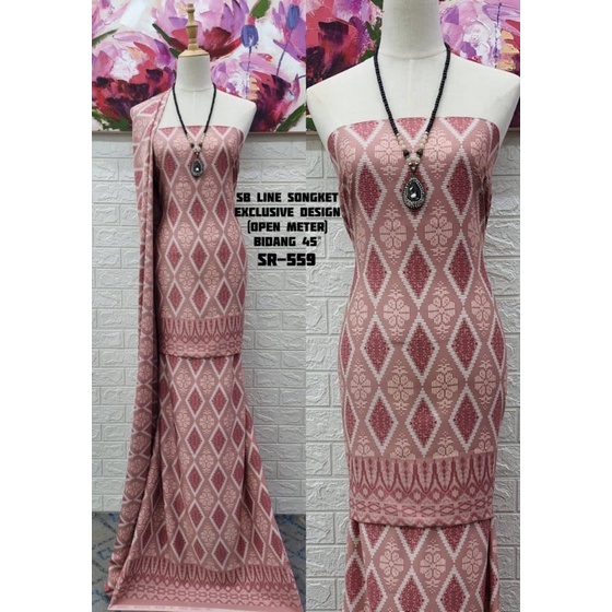 kain SB line kain SBline DOUBLE PRINTED songket EXCLUSIVE kain pasang ...