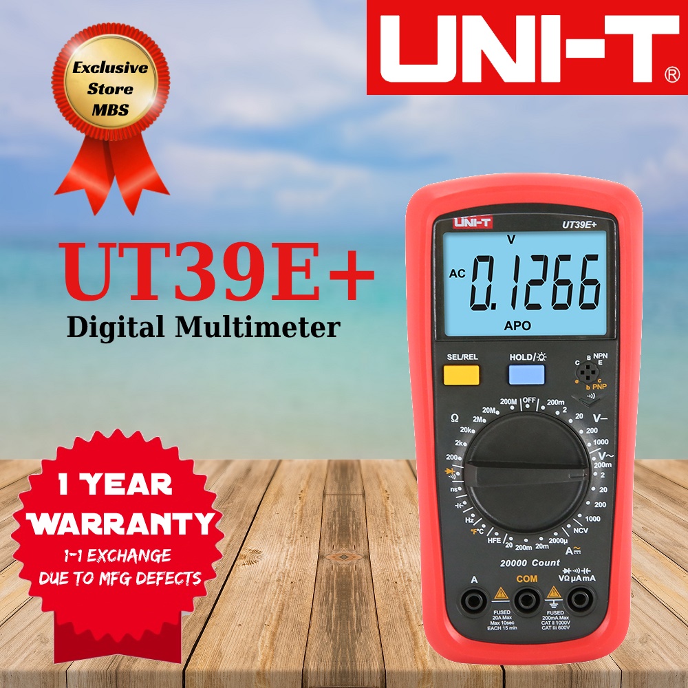 Uni T Ut39e Digital Multimeter Shopee Malaysia