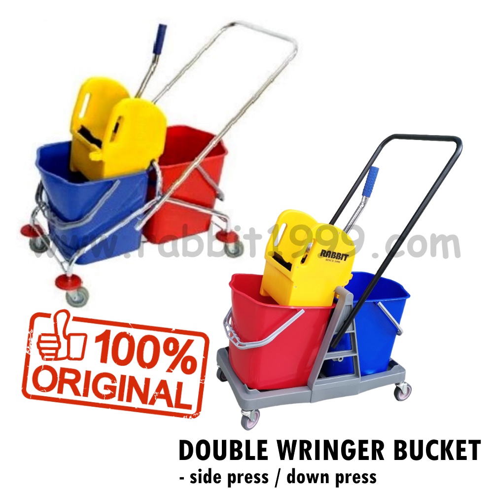 DOUBLE WRINGER BUCKET - down press / side press - Down Press Double Mop ...