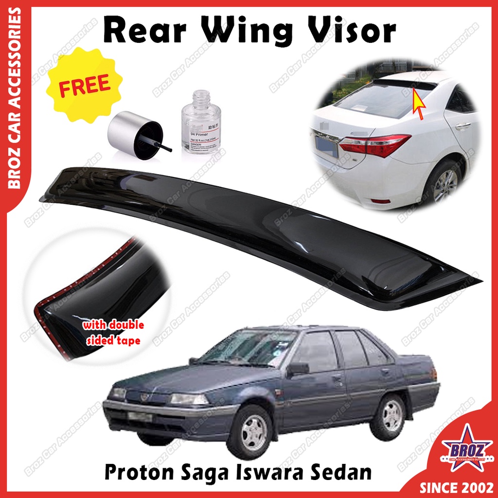 For Proton Saga Iswara Sedan 85-08 Car Rear Wing Visor Windscreen Cermin Belakang Kereta Spoiler ...