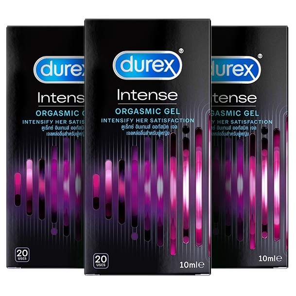 ORIGINAL Durex Gel - Durex Intense (10ml stimulating gel in a box) 20 usage - Free condom ...