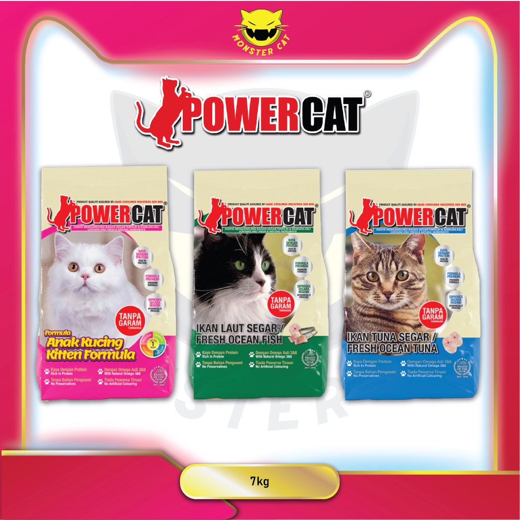 POWERCAT 7KG Dry Cat Food | Shopee Malaysia
