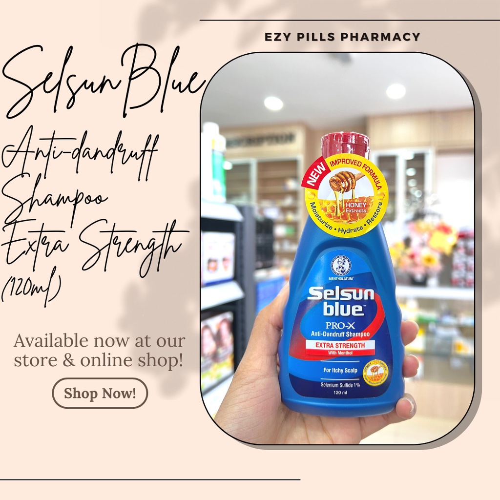 SELSUN BLUE PRO-X Anti-Dandruff Shampoo Extra Strength with Menthol ...